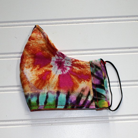Hand Crafted | Accessories | Handmade Cloth Tie Dye Starburst Face Mask ...